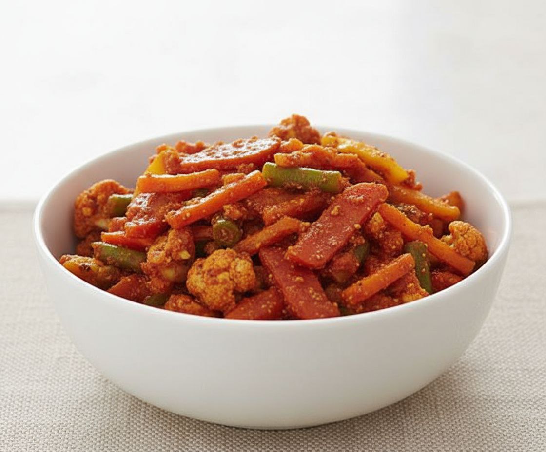 Mix Veg Achar: 3 Easy Steps Homemade Desi Pickle